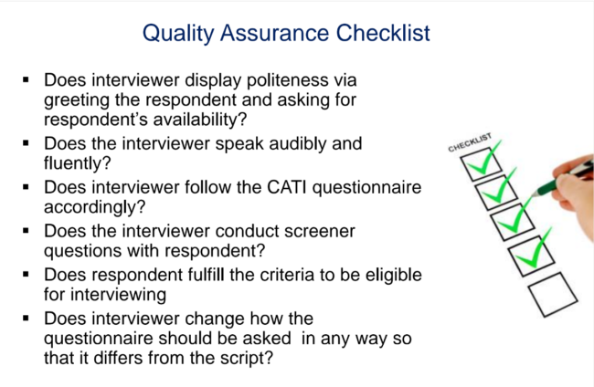 Cati Monitor Survey